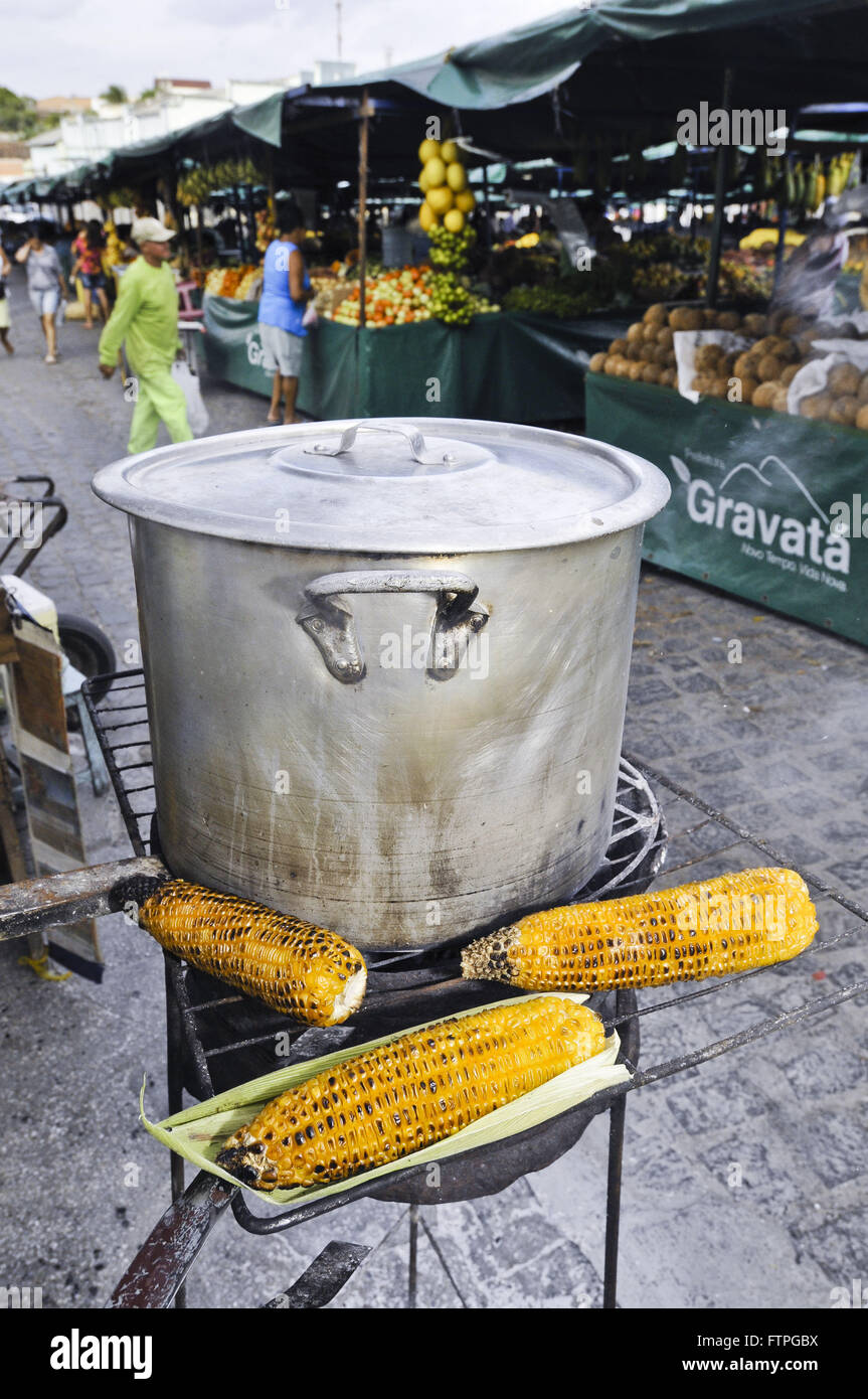 Selling roasted corn on the Municipal Market street fair - the rough ...