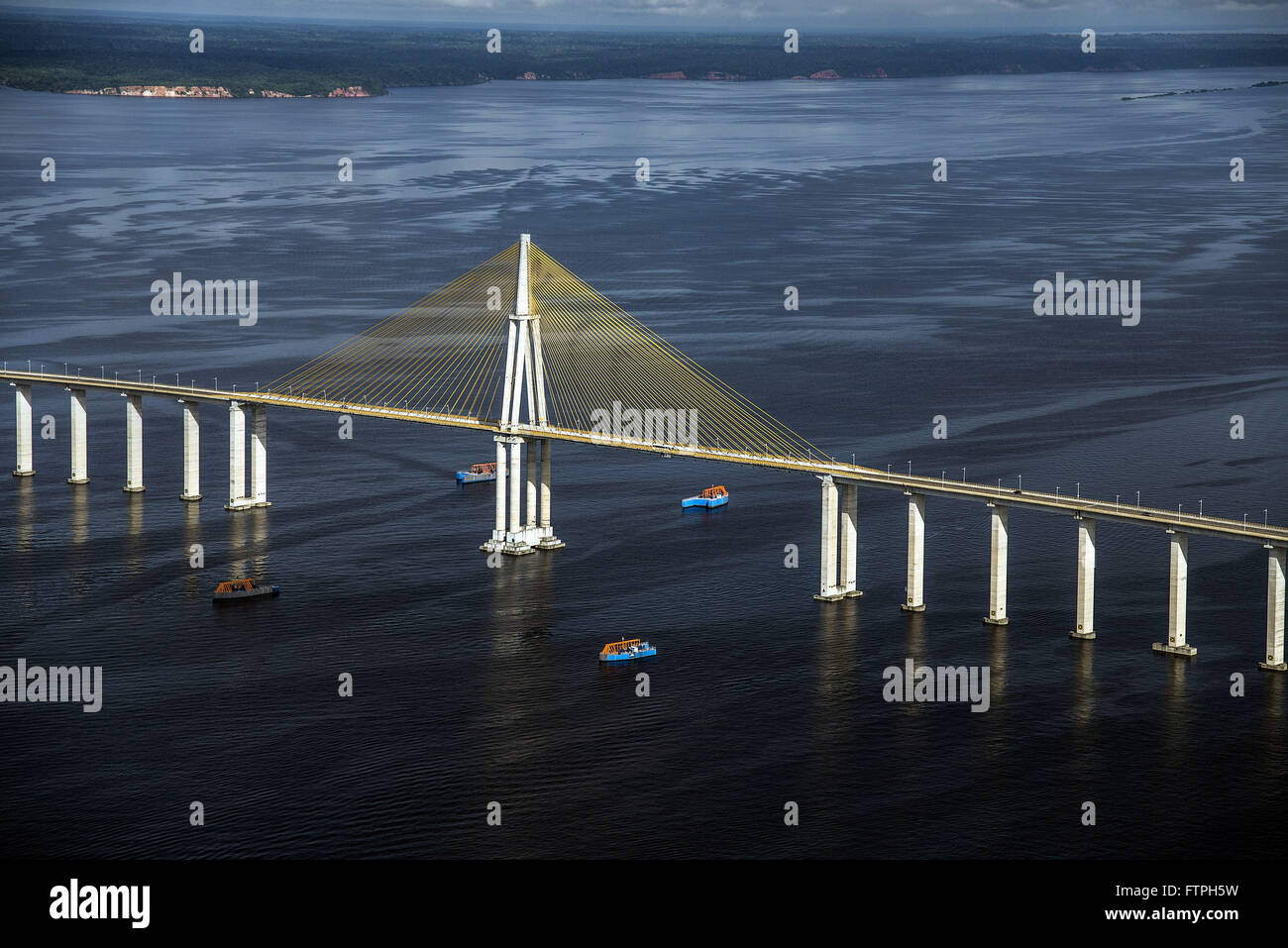 Aerial view of Rio Negro Bridge Stock Photo - Alamy
