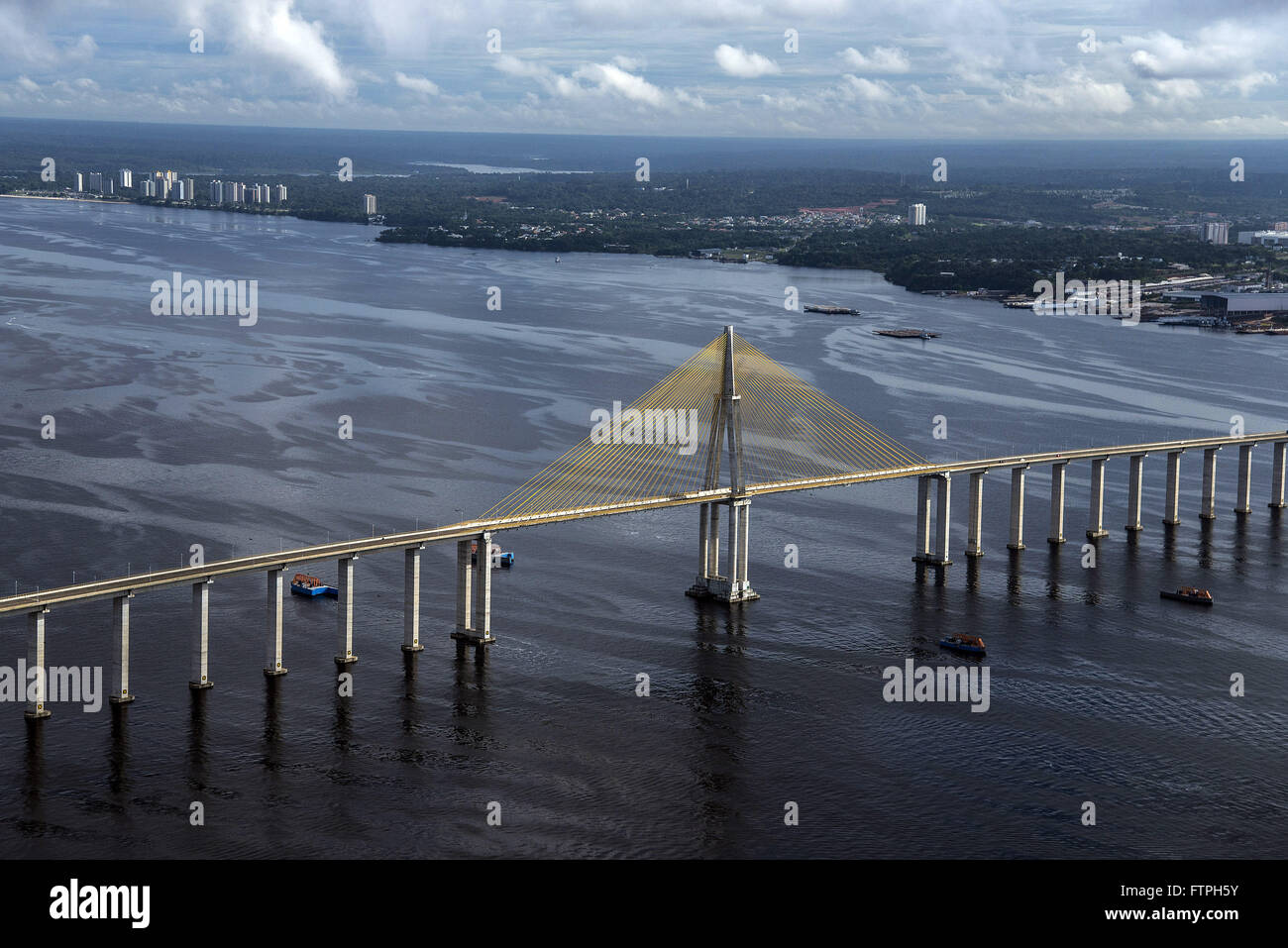 Aerial view of Rio Negro Bridge Stock Photo - Alamy