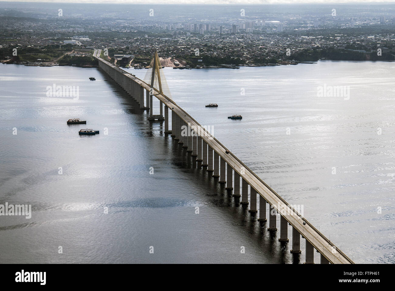 Aerial view of Rio Negro Bridge Stock Photo - Alamy