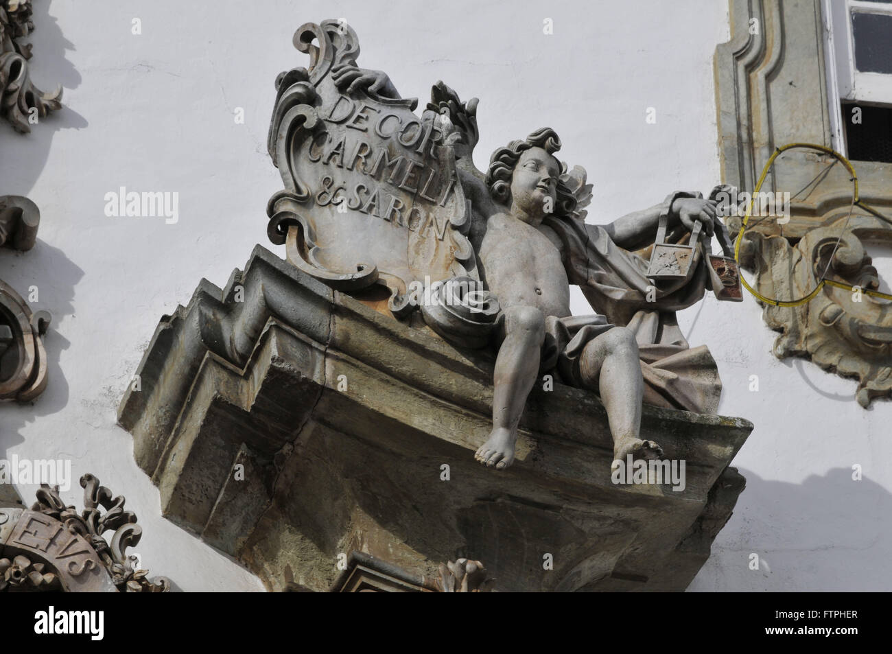 Detail of the decoration of the facade of the Church of Our Lady of ...