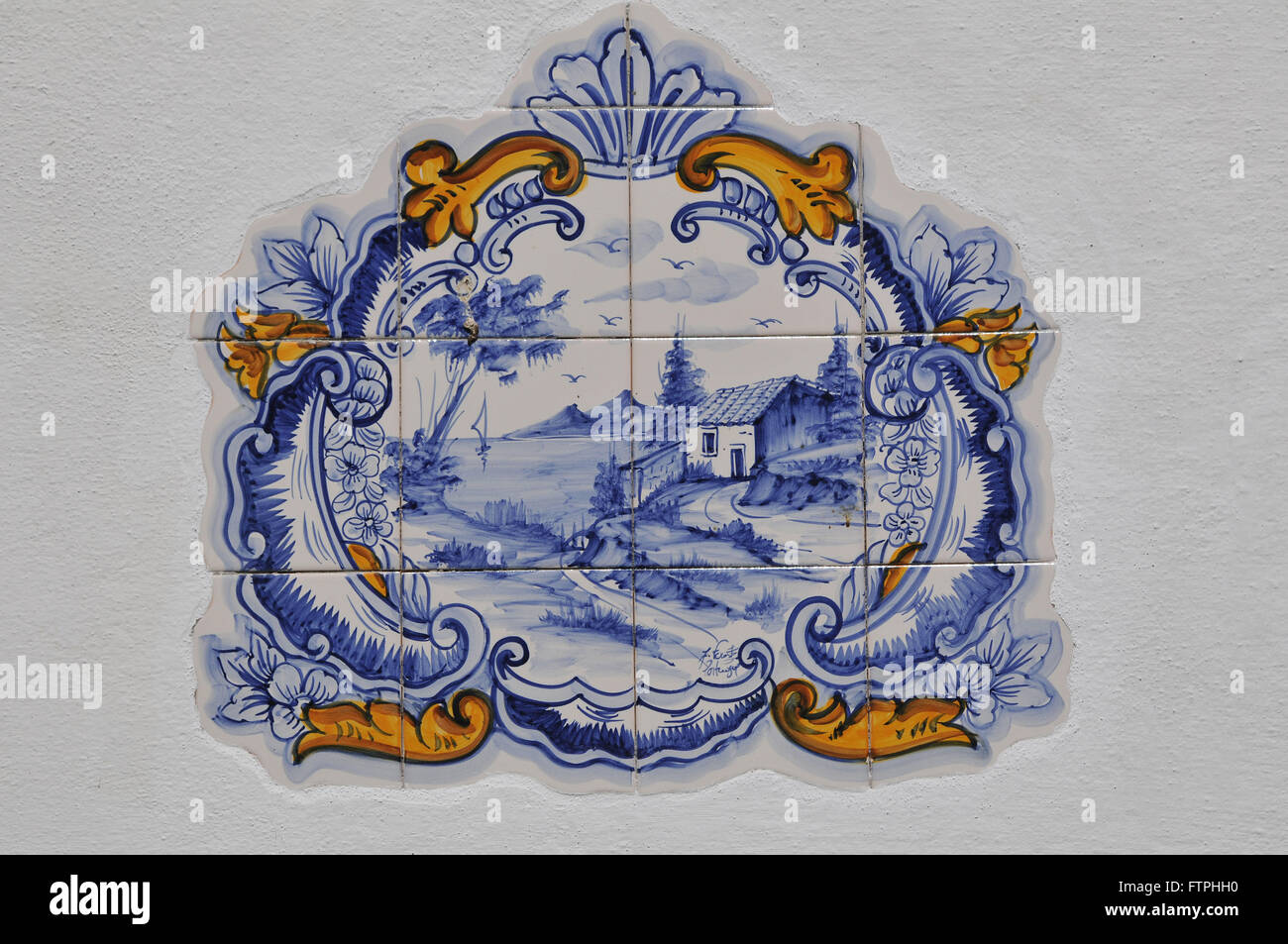 Handmade tile work Stock Photo - Alamy