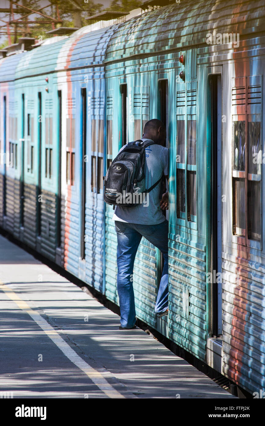 One person train passenger hi-res stock photography and images - Alamy