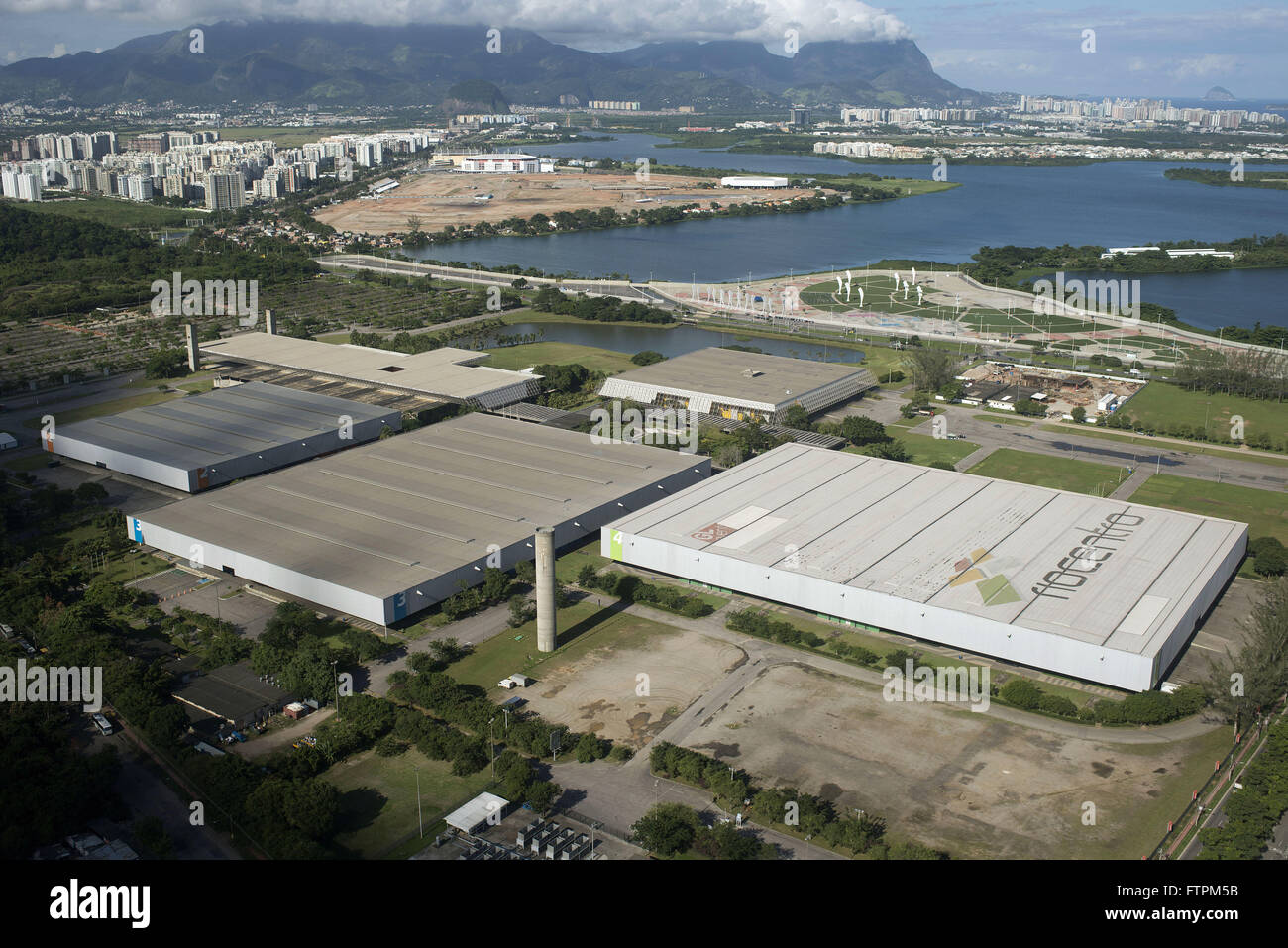 Aerial view of RioCentro - Convention Centre in Jacarepagua ...
