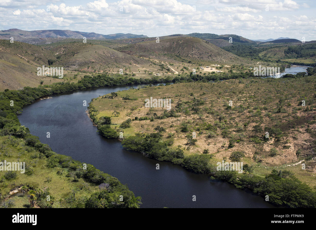 Rio Mau - natural border between Brazil and Guyana right to left Stock ...
