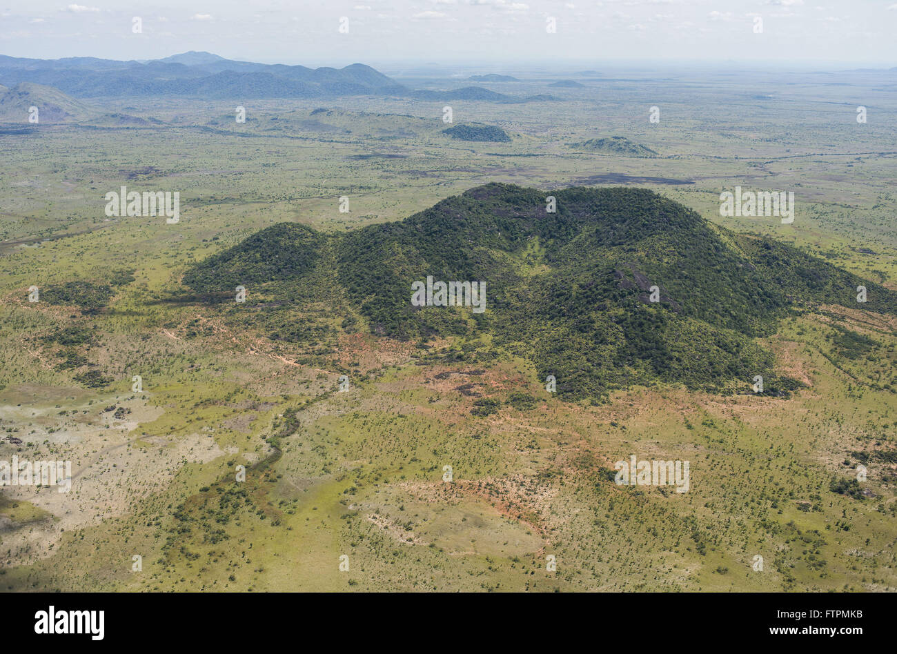 Aerial view of Indigenous Raposa Serra do Sol Stock Photo - Alamy