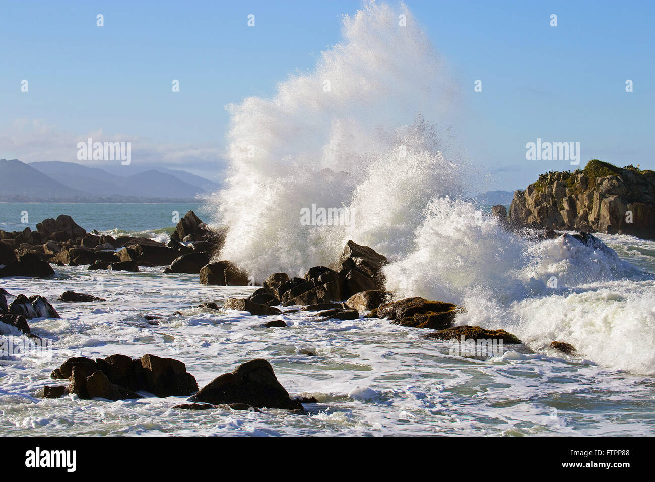 Ocean Waves Crashing On Beach