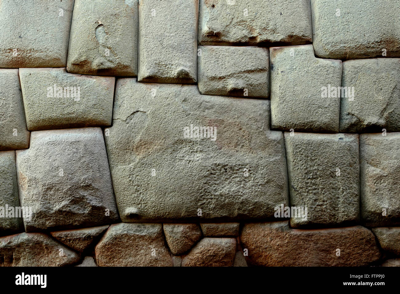 Twelve-Angle Stone (Hatunrumiyoc), Inca wall, Cusco, Peru Stock Photo ...