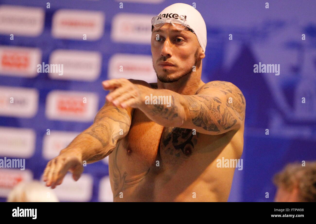 Angers, France, November 22, 2015 Frederick Bousquet 2nd in the 50m ...