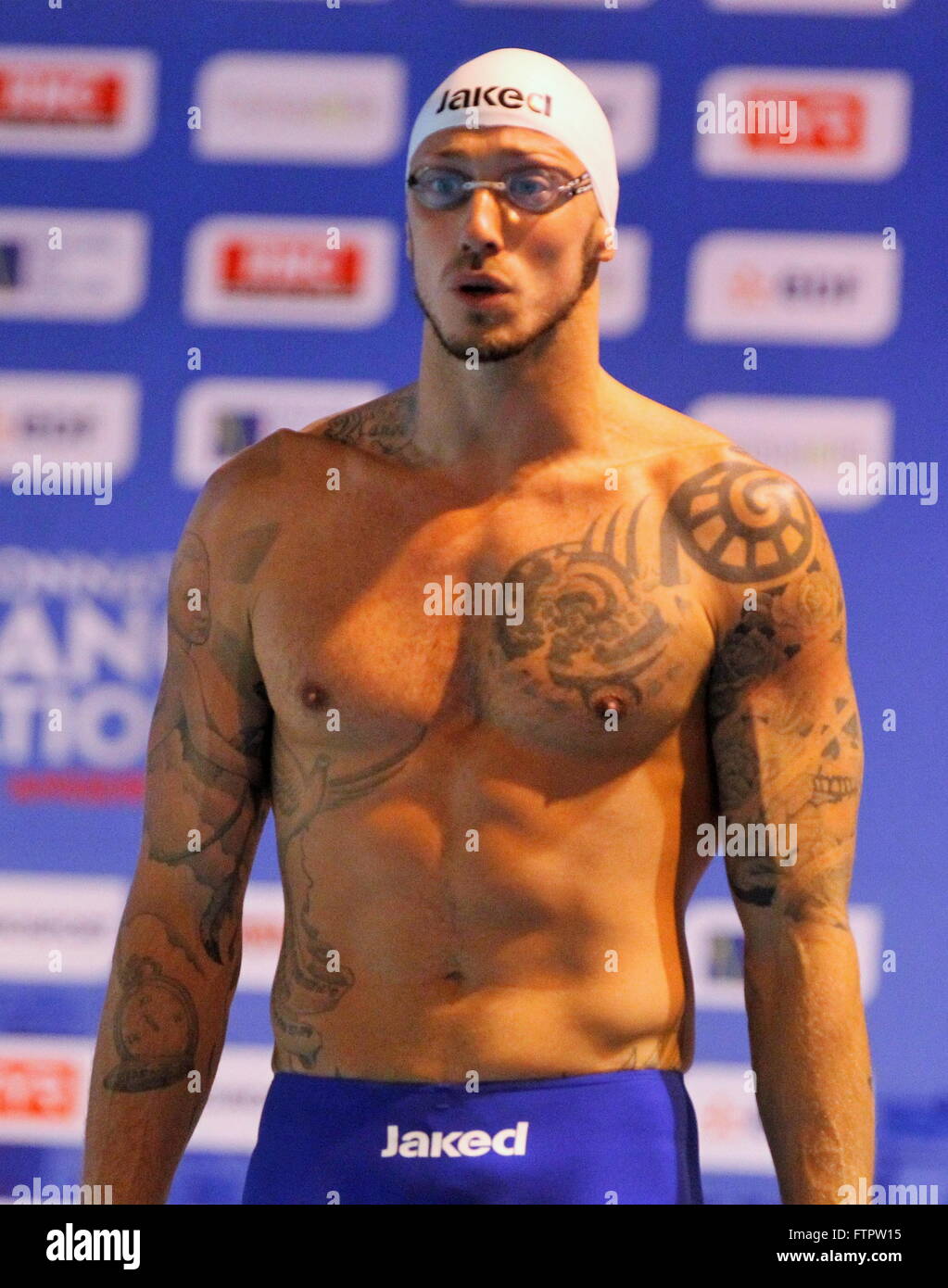 Angers, France, November 22, 2015 Frederick Bousquet 2nd in the 50m ...