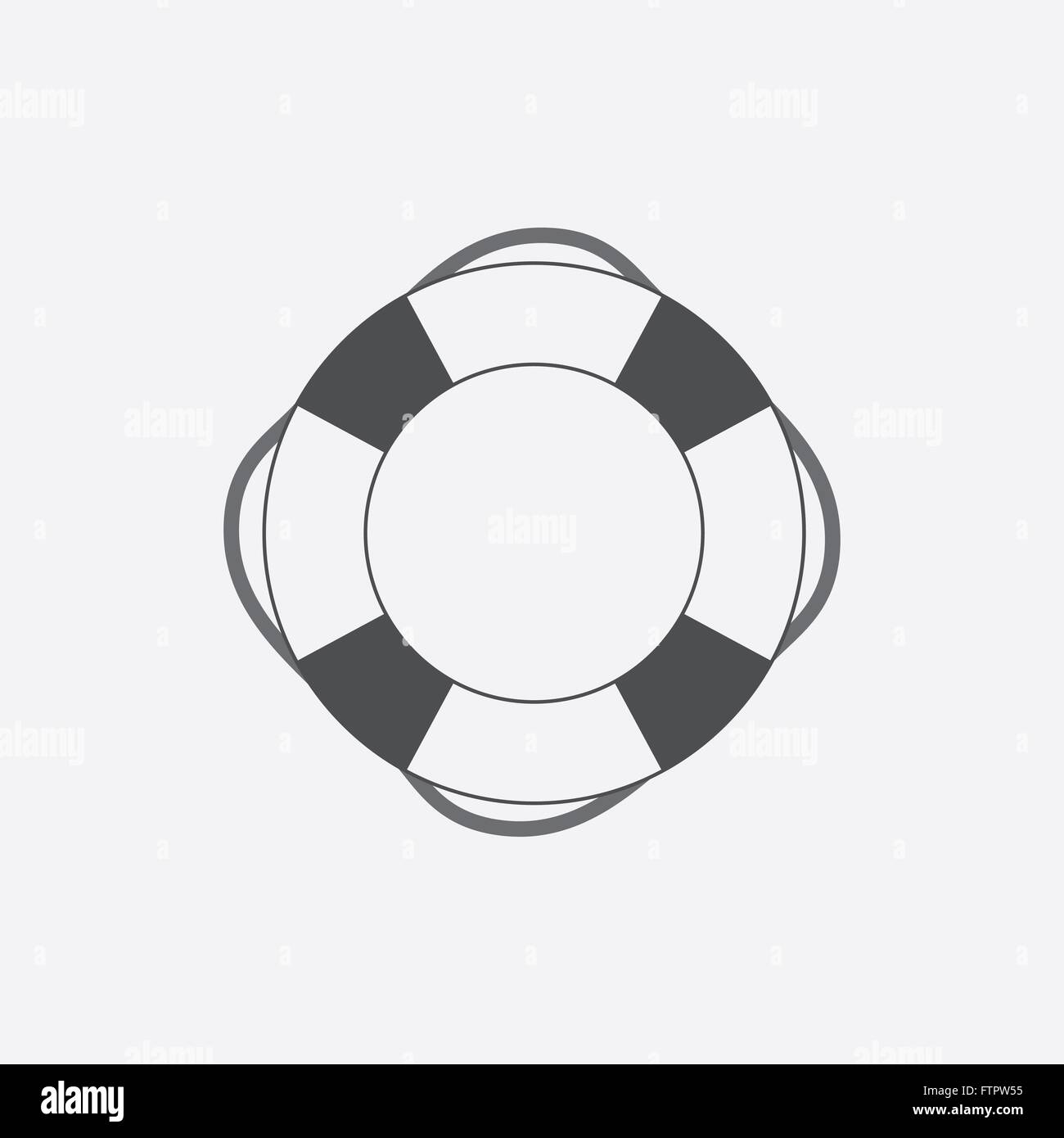 Lifebuoy Sign Symbol Vector Illustration Stock Vector Image & Art - Alamy