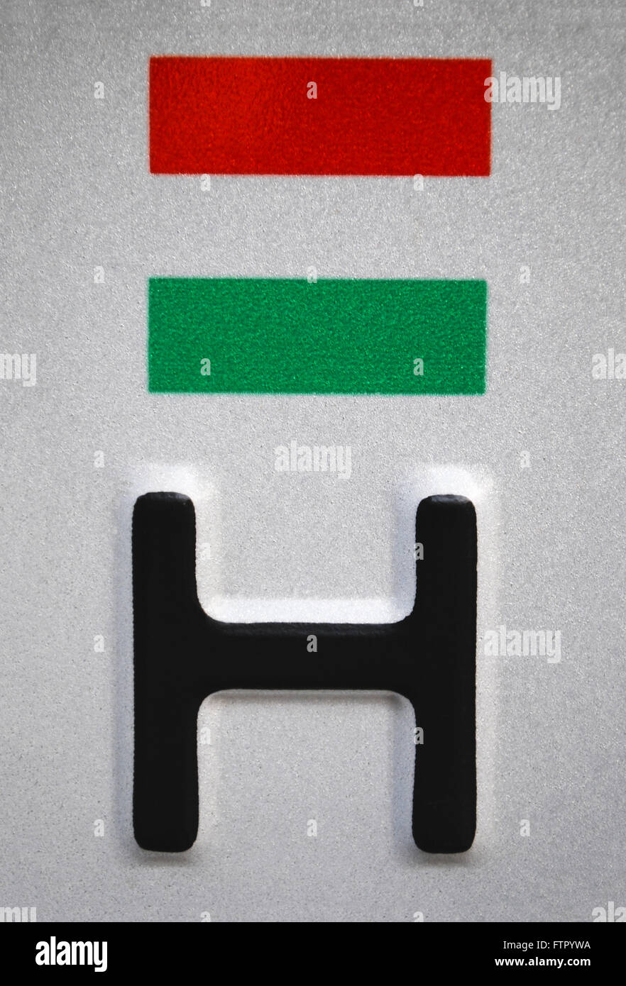 Hungarian number plate hi-res stock photography and images - Alamy