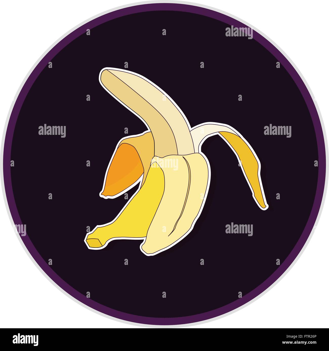 banana vector icon Stock Vector Image & Art - Alamy