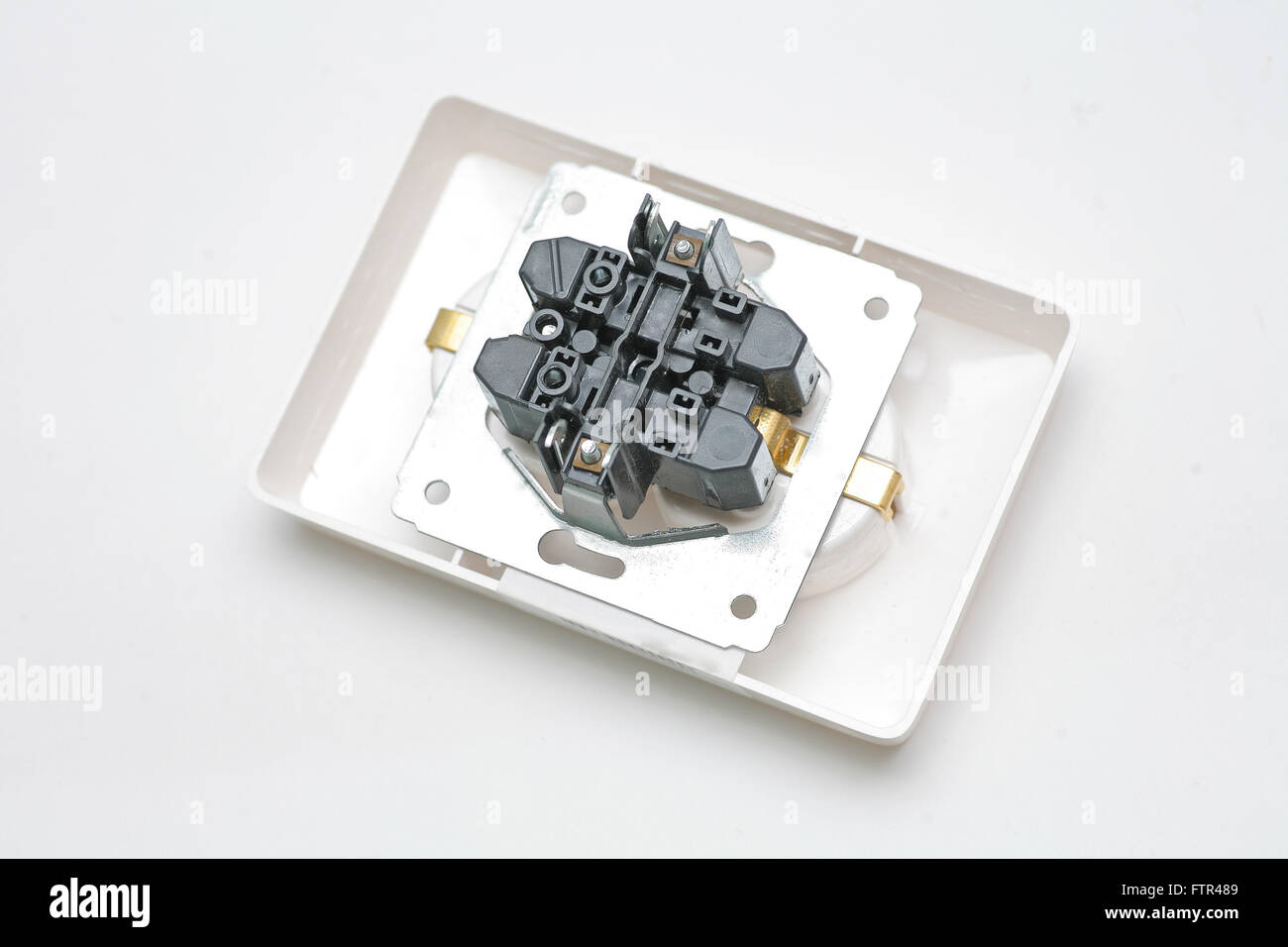 Rear view of electric outlet Stock Photo - Alamy