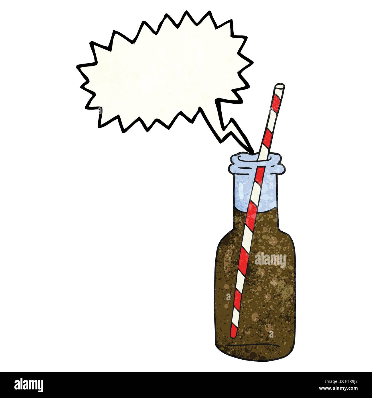 Freehand Drawn Cartoon Soda Bottle High Resolution Stock Photography ...