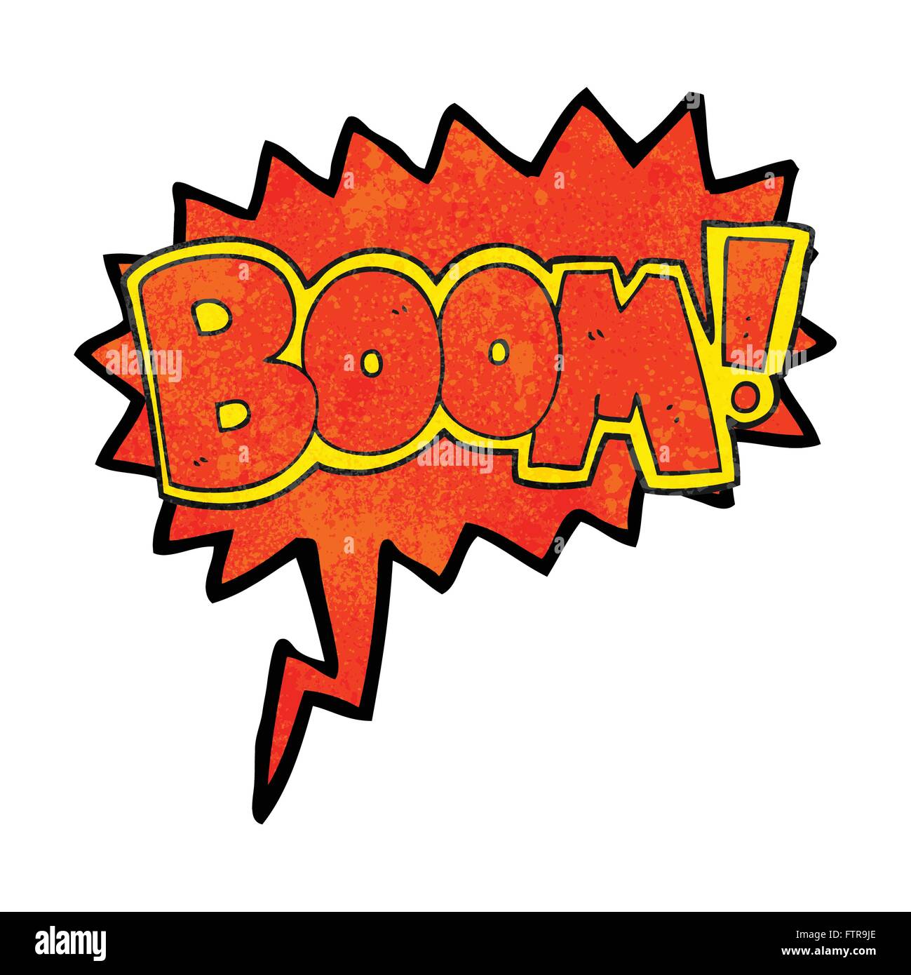 freehand speech bubble textured cartoon boom symbol Stock Vector Image ...