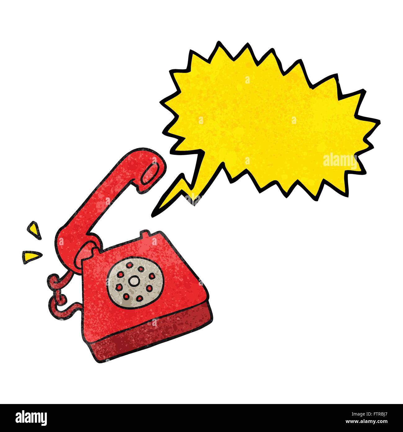 Cartoon ringing telephone bubble hi-res stock photography and images ...