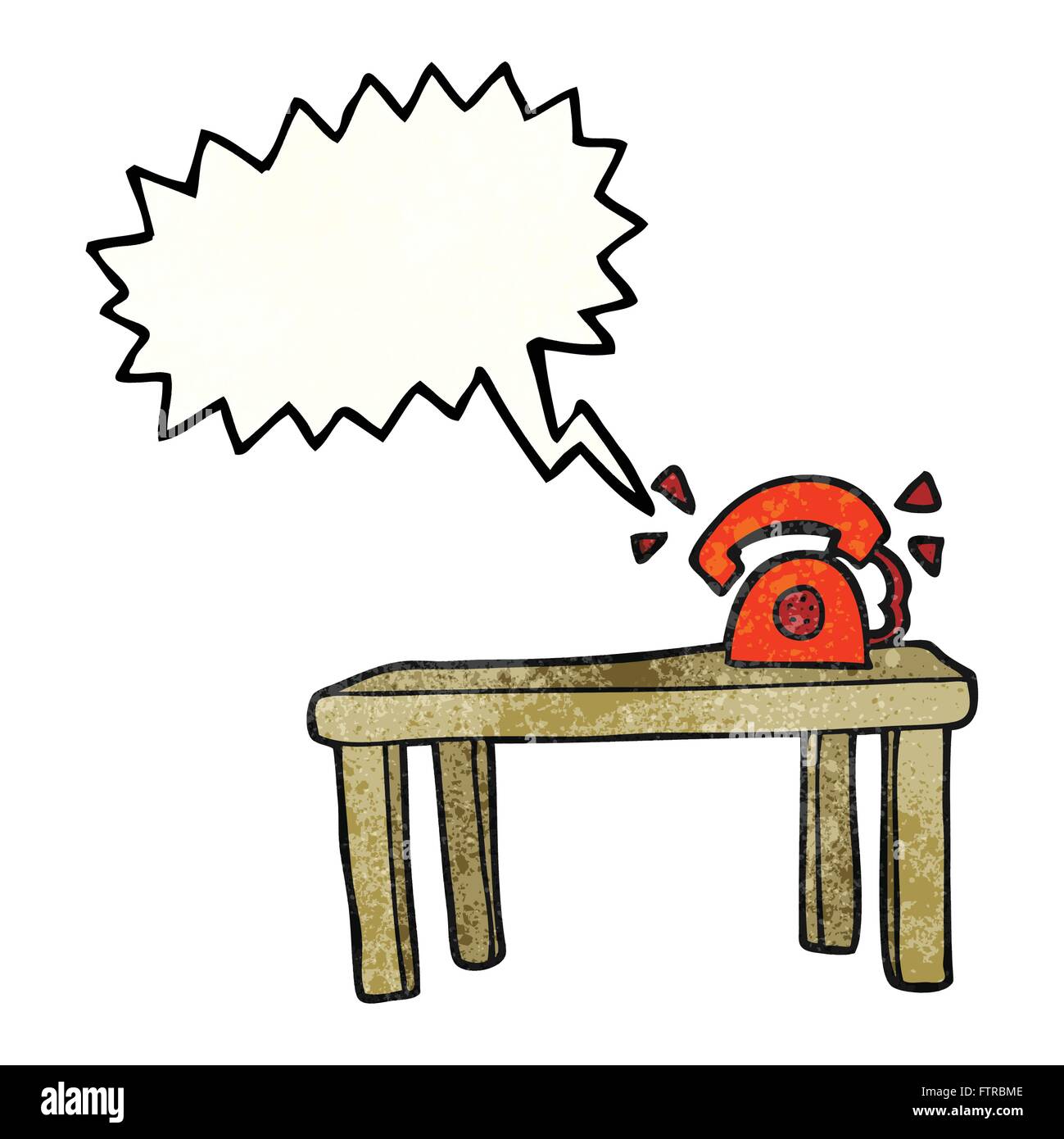 Cartoon ringing telephone bubble hi-res stock photography and images ...