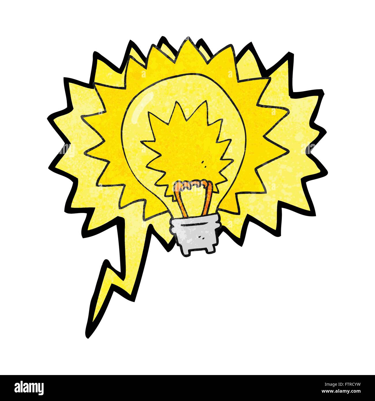 Cartoon electric light bulb bubble Stock Vector Images - Alamy