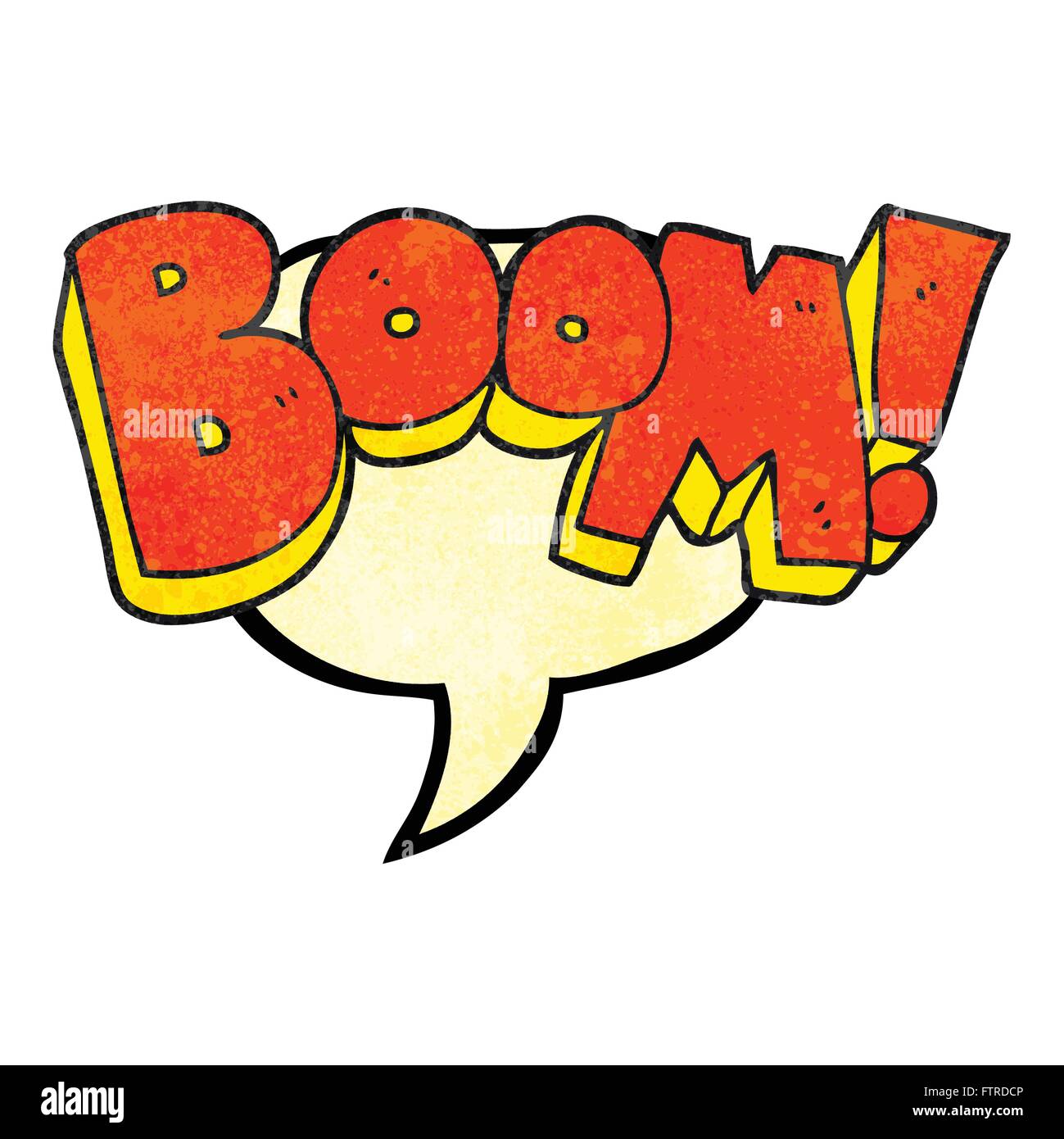 Freehand drawn cartoon boom symbol hi-res stock photography and images ...