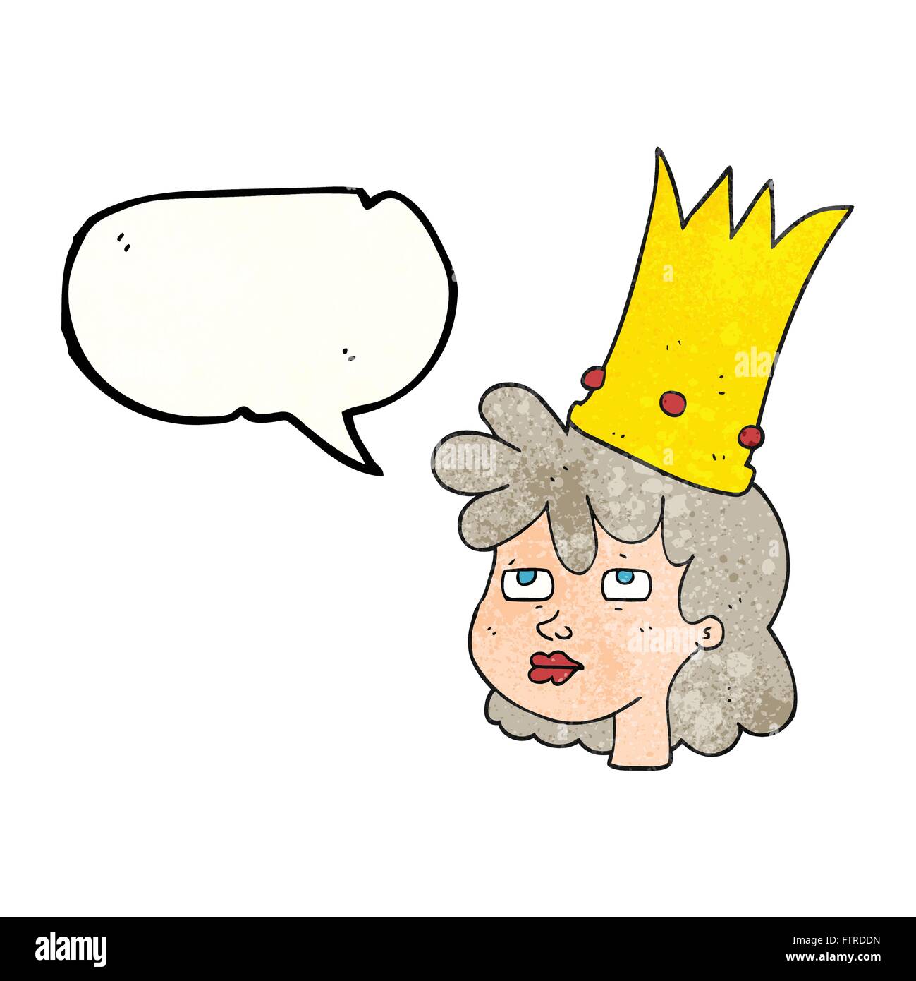 Cartoon queen speech bubble Stock Vector Images - Alamy