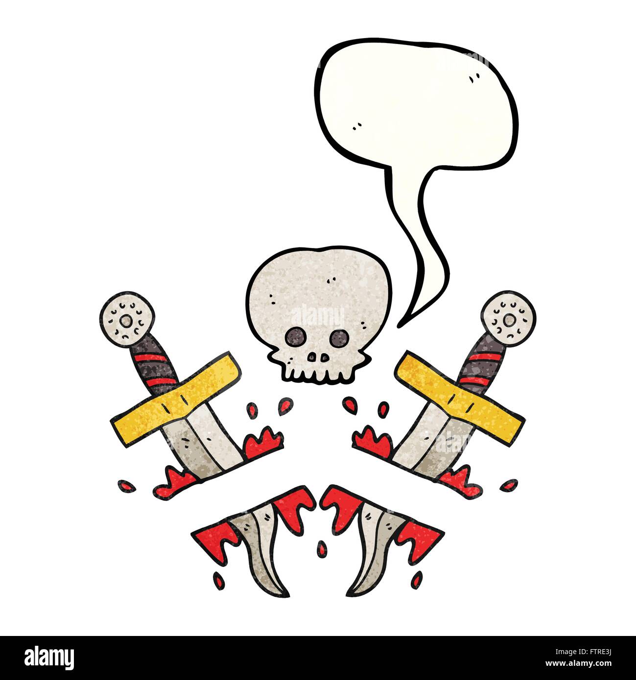 Freehand drawn cartoon dagger symbol Stock Vector Images - Alamy