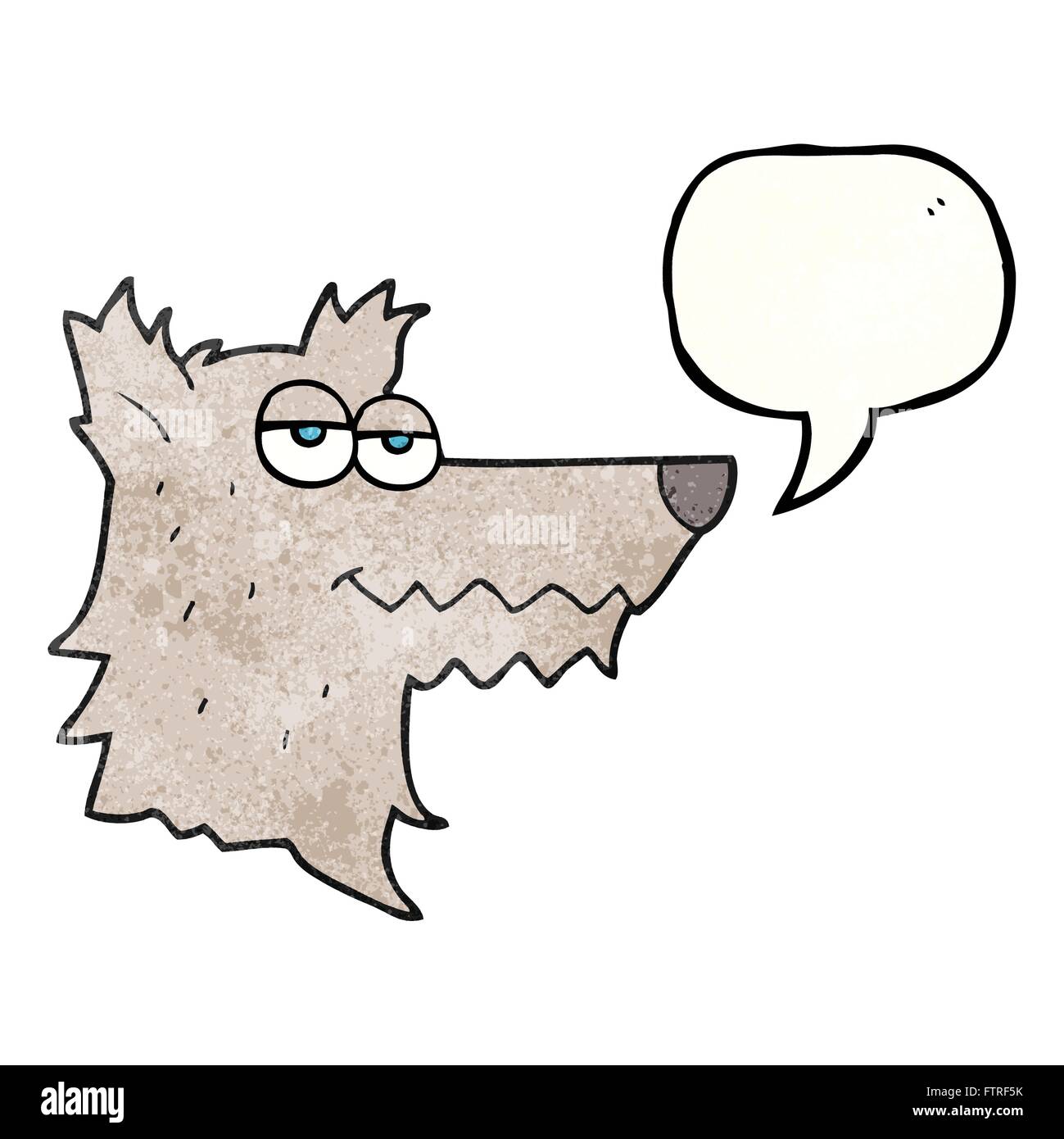 Freehand drawn cartoon wolf head Stock Vector Images - Alamy