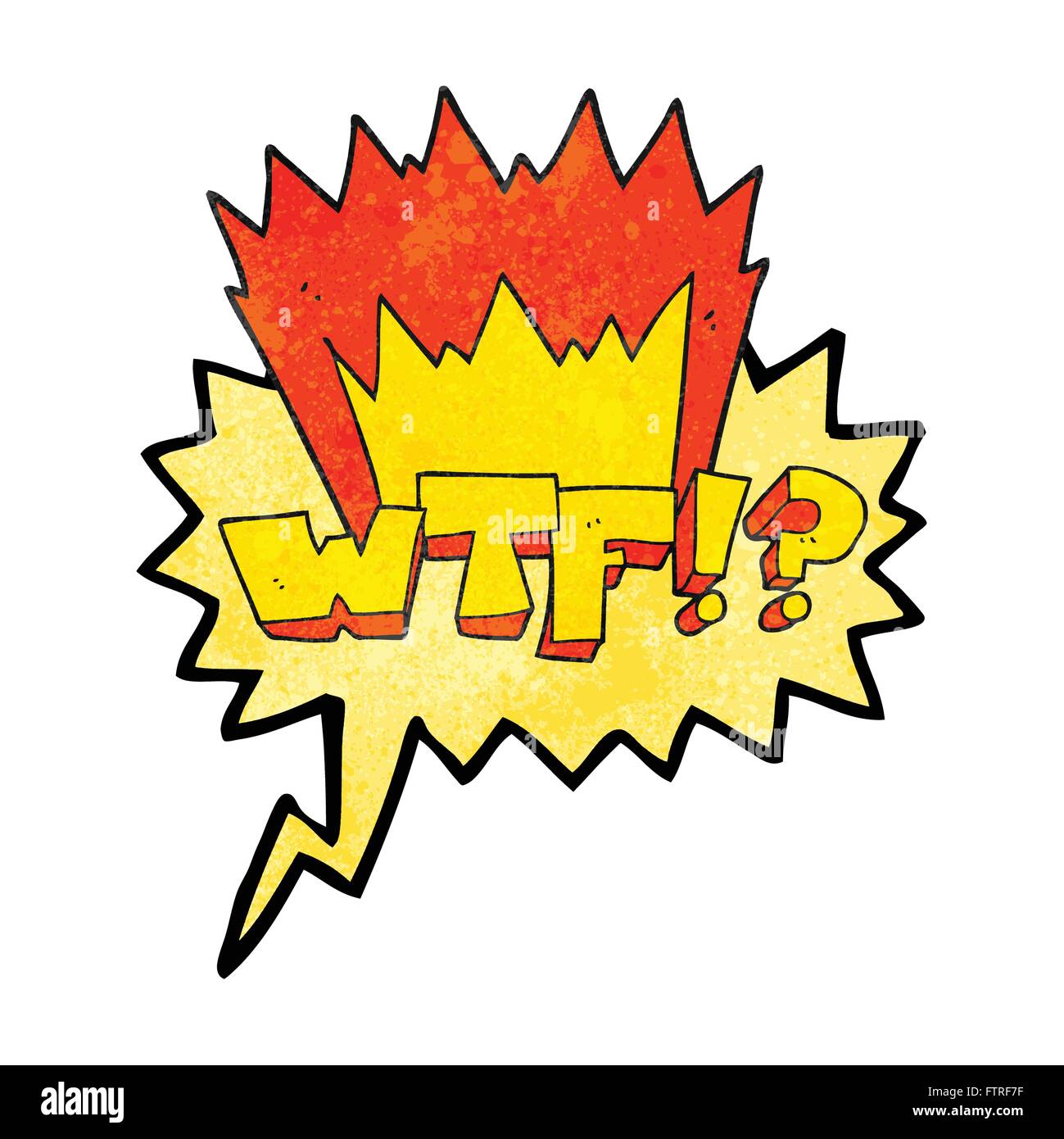 freehand drawn texture speech bubble cartoon WTF symbol Stock Vector ... freehand drawn texture speech bubble cartoon WTF symbol Stock Vector ...