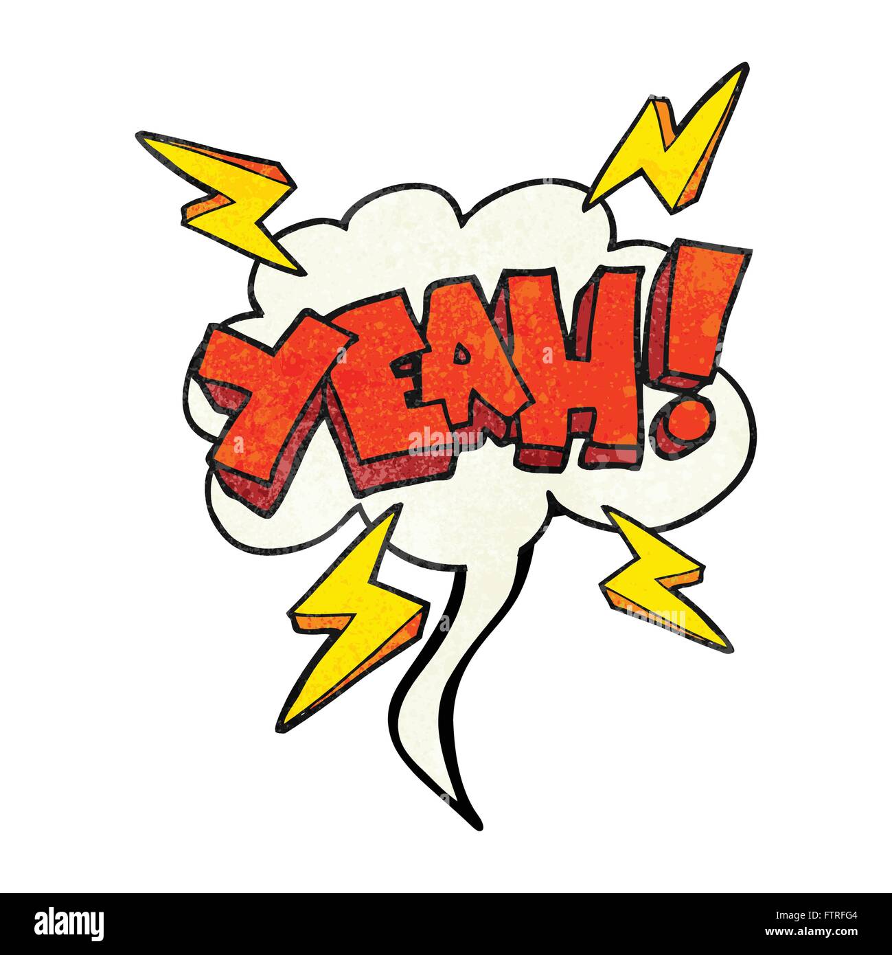 Yeah! freehand drawn texture speech bubble cartoon symbol Stock Vector ... Yeah! freehand drawn texture speech bubble cartoon symbol Stock Vector ...