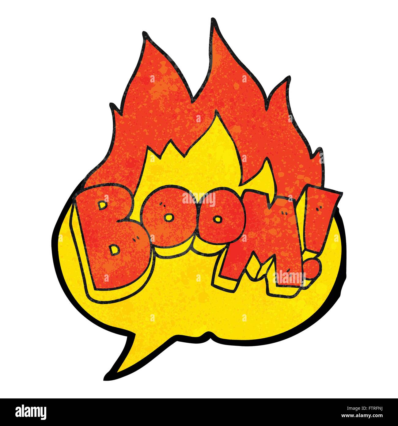 freehand drawn texture speech bubble cartoon boom Stock Vector Image ...