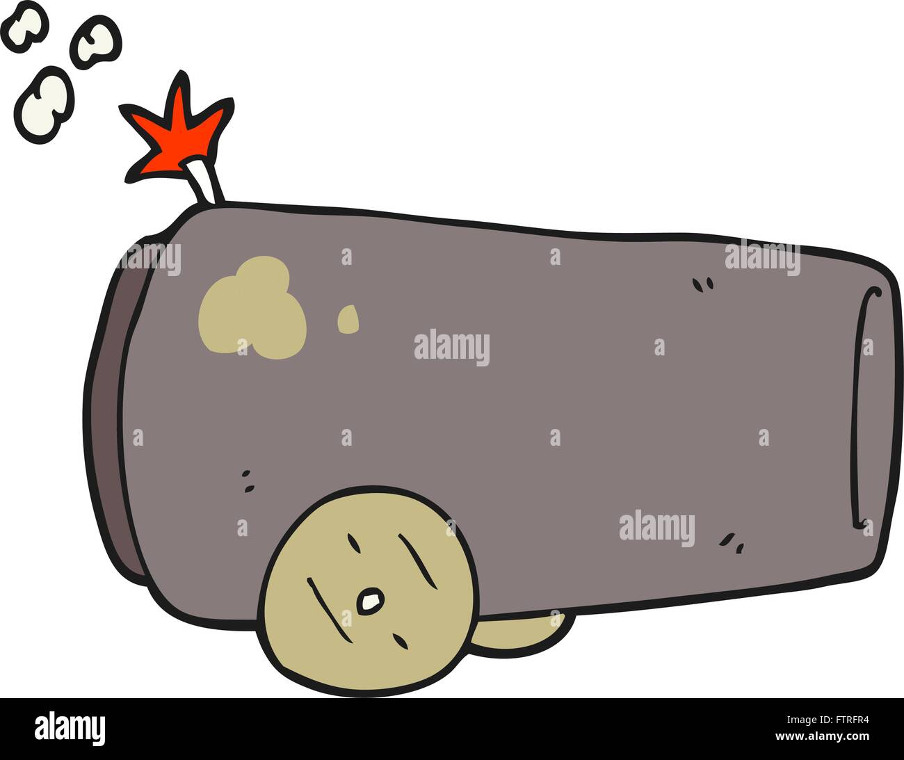 freehand drawn cartoon cannon Stock Vector Image & Art - Alamy