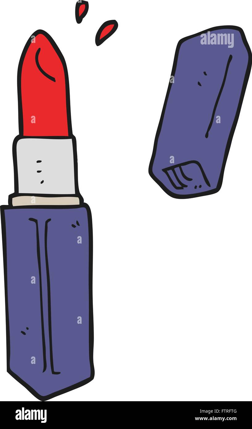 freehand drawn cartoon lipstick Stock Vector Image & Art - Alamy