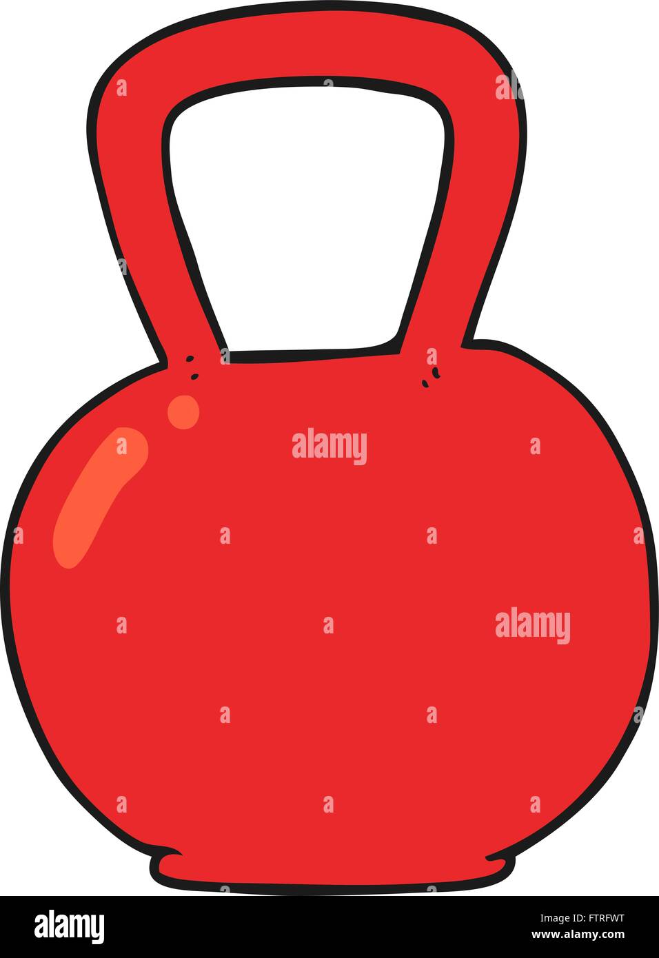 freehand drawn cartoon kettle bell Stock Vector Image & Art - Alamy