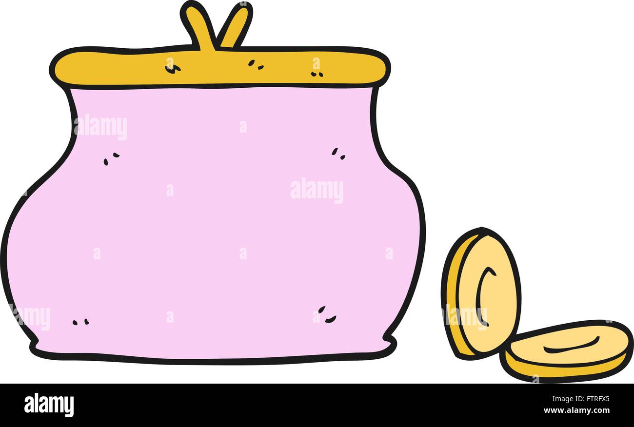 freehand drawn cartoon purse Stock Vector Image & Art - Alamy