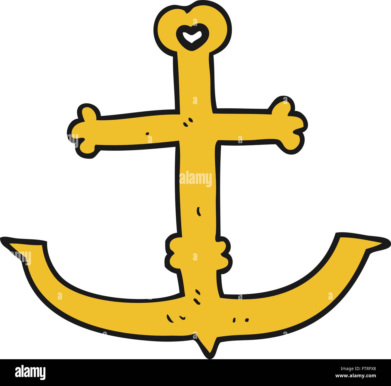 freehand drawn cartoon anchor Stock Vector Image & Art - Alamy