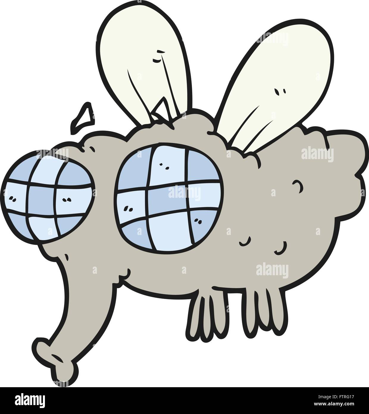 freehand drawn cartoon fly Stock Vector Image & Art - Alamy