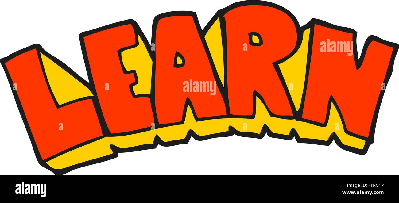 freehand drawn cartoon learn symbol Stock Vector Image & Art - Alamy