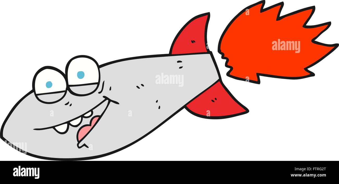 freehand drawn cartoon missile Stock Vector Image & Art - Alamy