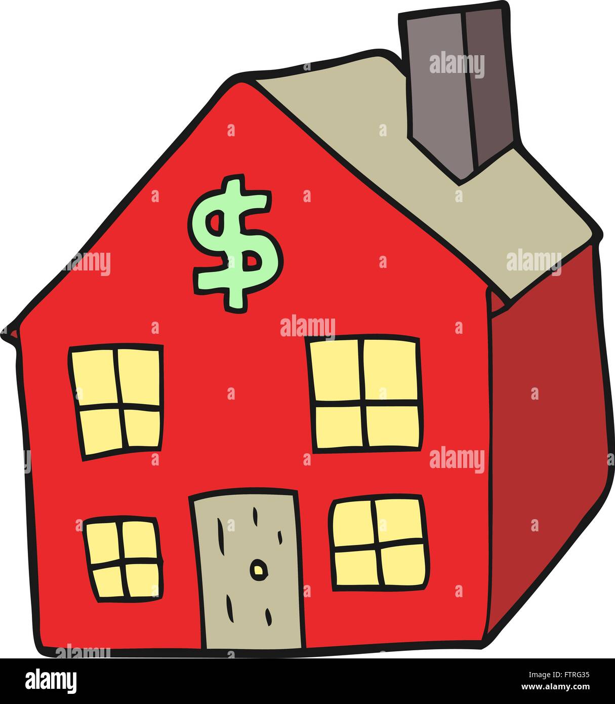freehand drawn cartoon housing market Stock Vector Image & Art - Alamy