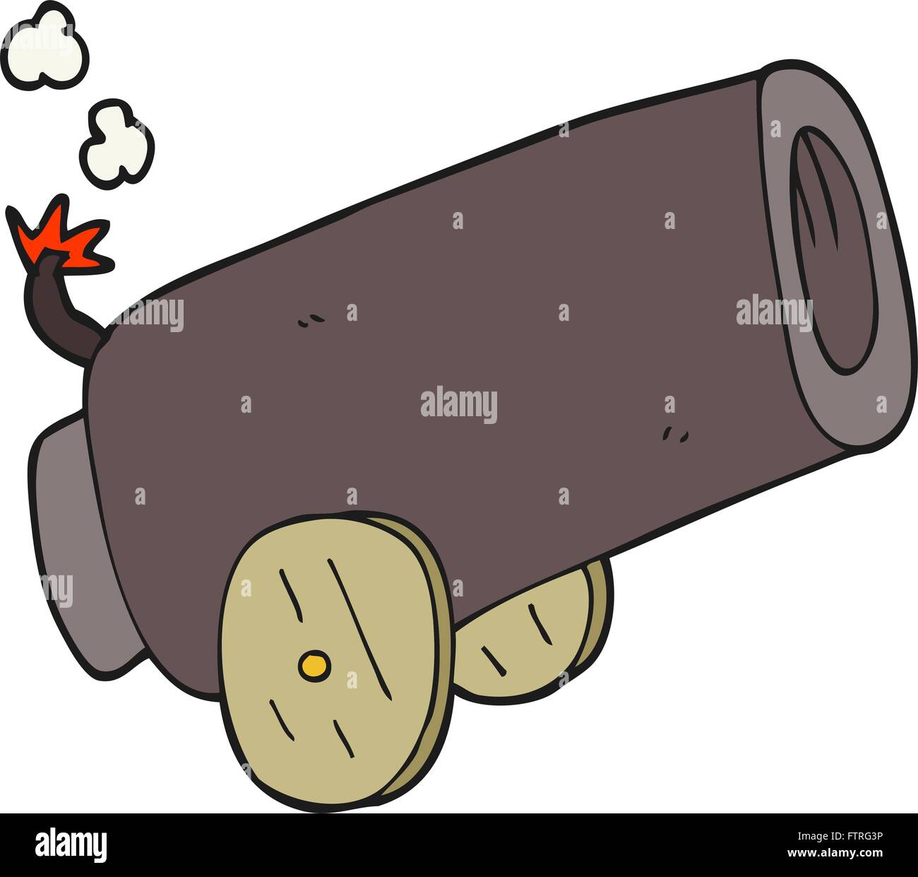 freehand drawn cartoon cannon Stock Vector Image & Art - Alamy