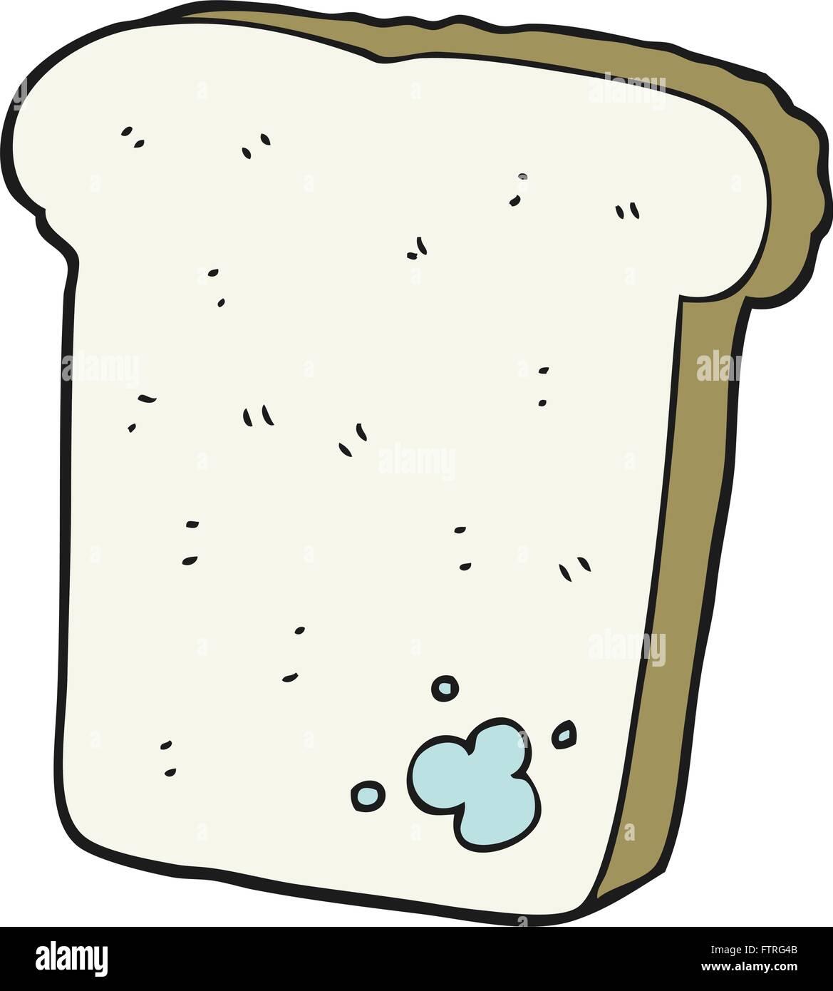 freehand drawn cartoon mouldy bread Stock Vector Image & Art - Alamy