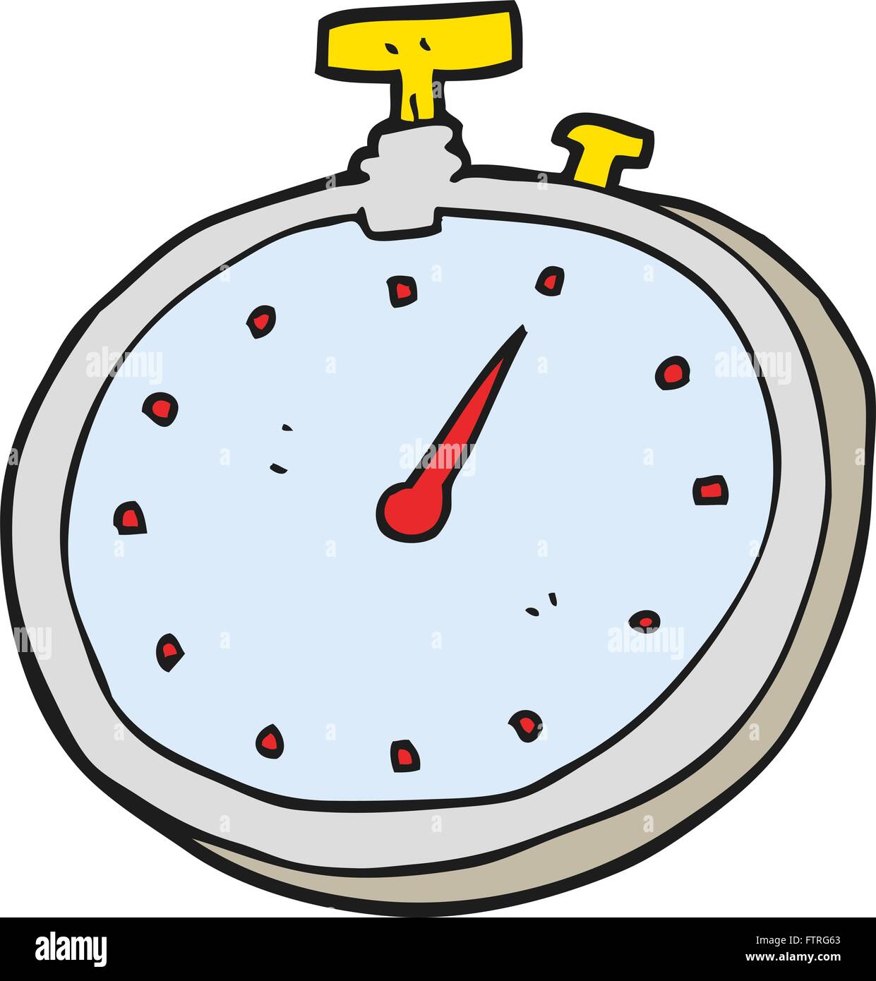 freehand drawn cartoon stopwatch Stock Vector Image & Art - Alamy