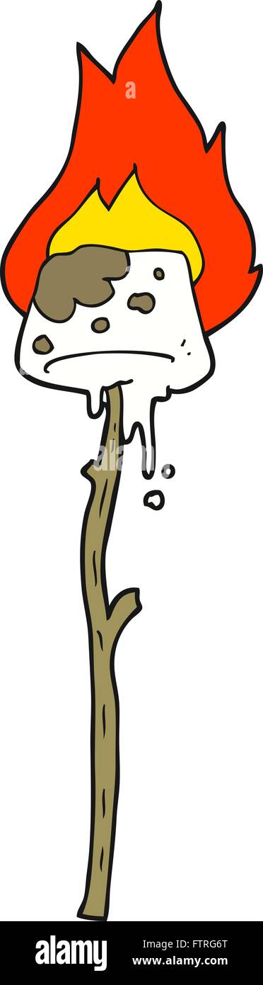 freehand drawn cartoon marshmallow Stock Vector Image & Art - Alamy