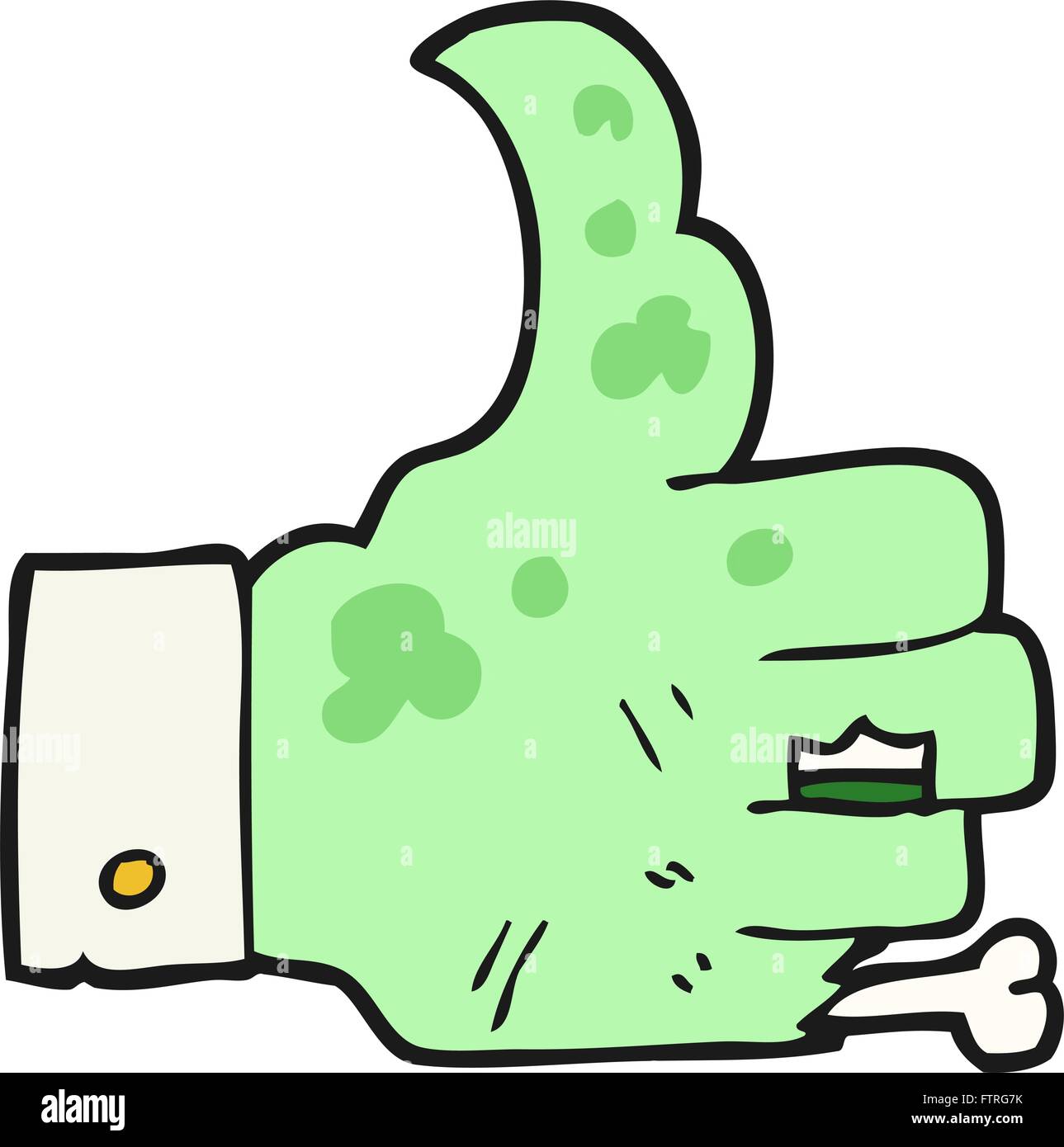 freehand drawn cartoon zombie hand Stock Vector Image & Art - Alamy