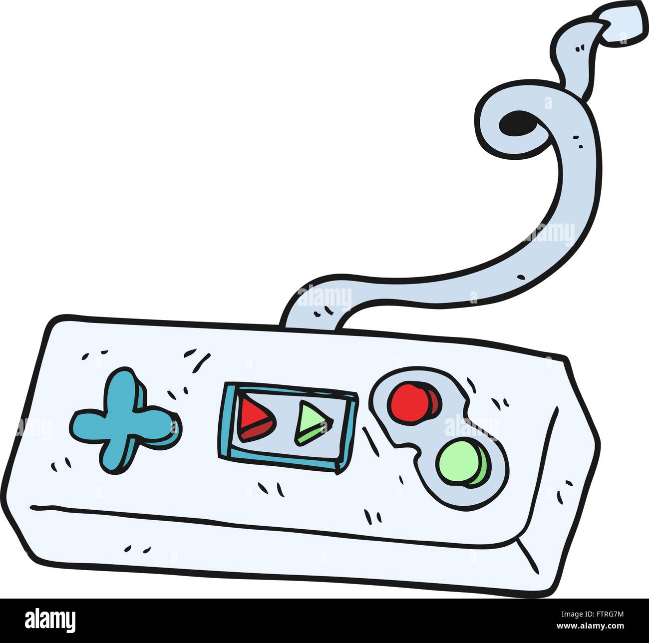 freehand drawn cartoon game controller Stock Vector Image & Art - Alamy