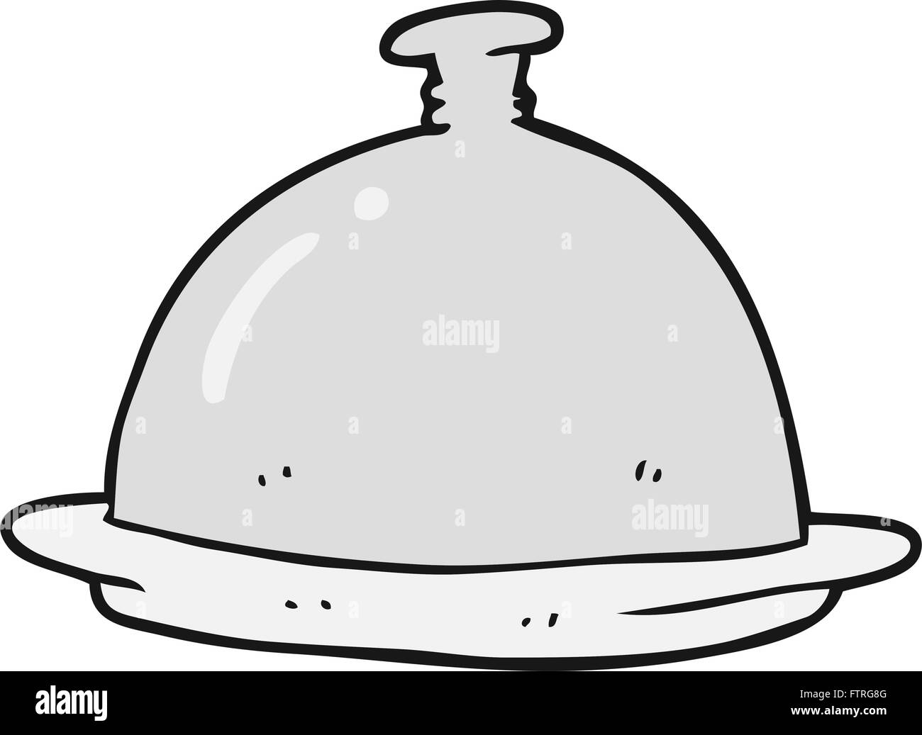 freehand drawn cartoon dinner service Stock Vector Image & Art - Alamy