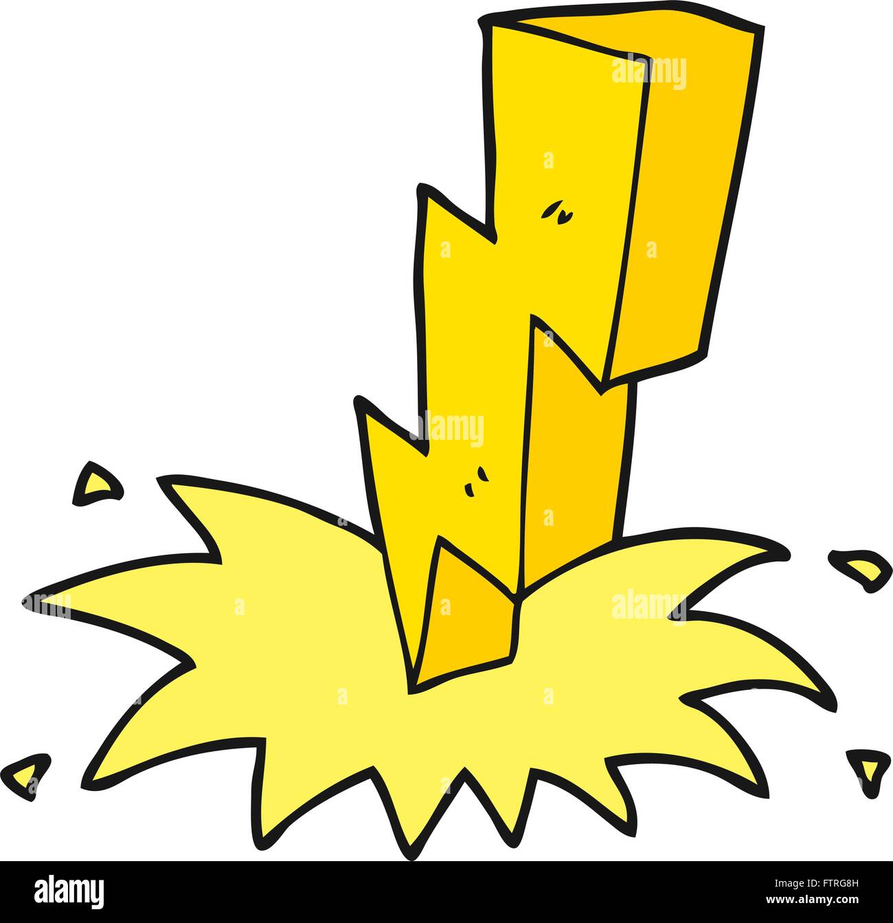 freehand drawn cartoon lightning bolt Stock Vector Image & Art - Alamy