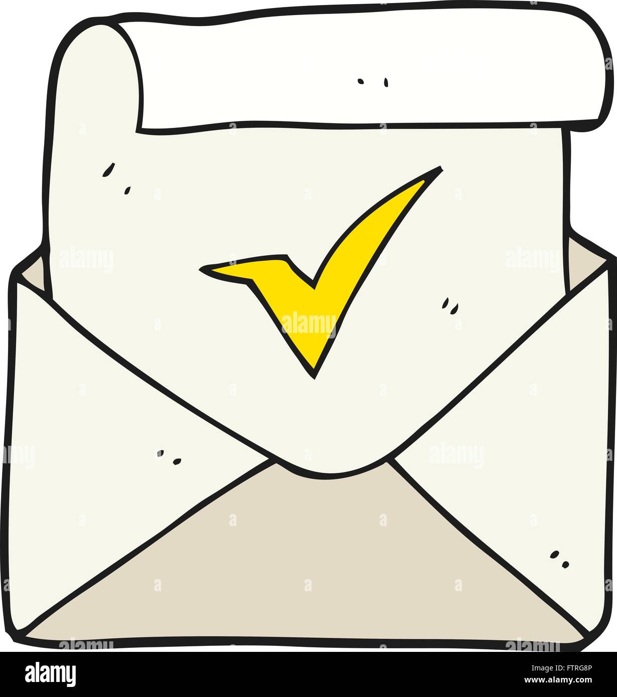 freehand drawn cartoon positive letter Stock Vector Image & Art - Alamy