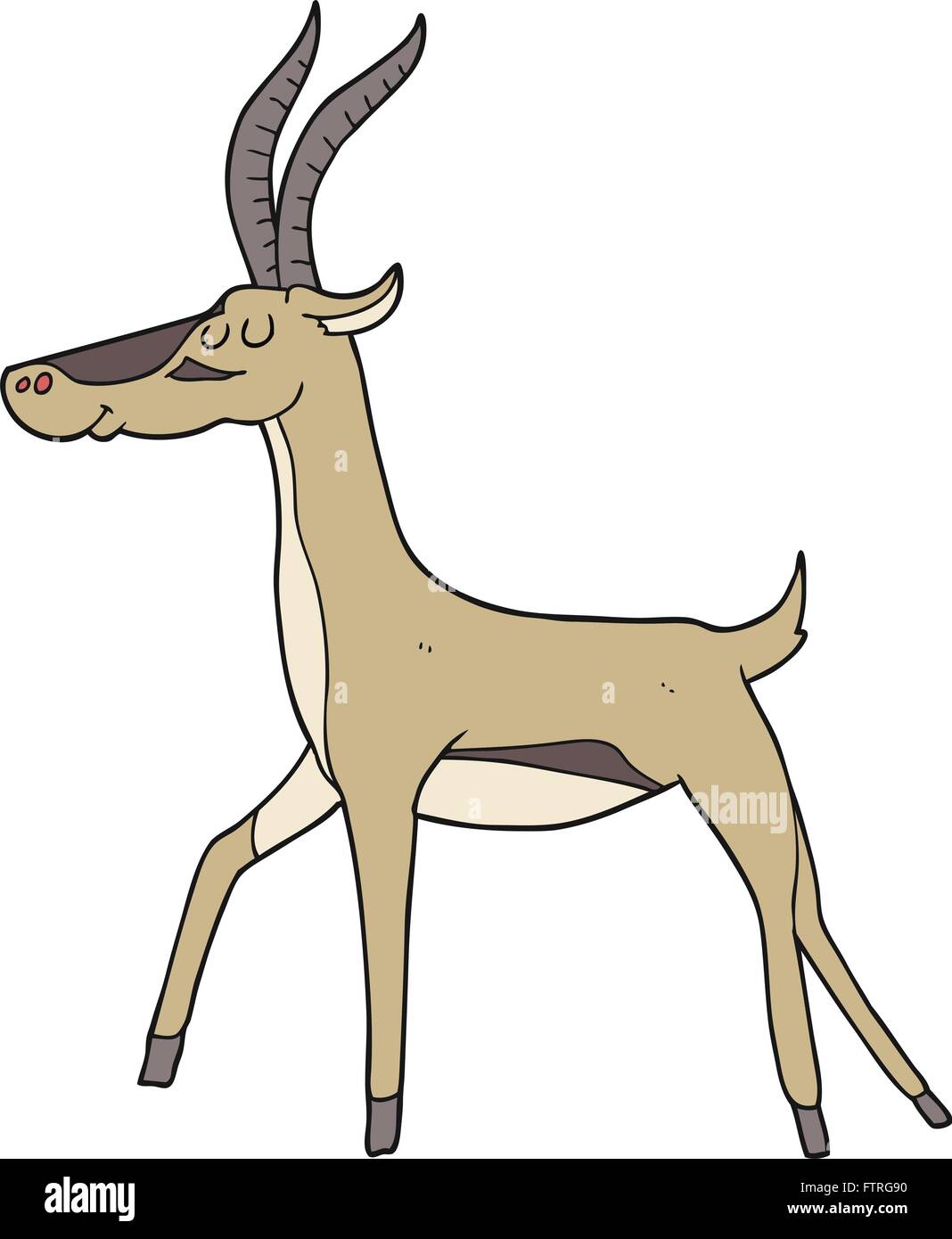 Gazelle cartoon hi-res stock photography and images - Alamy