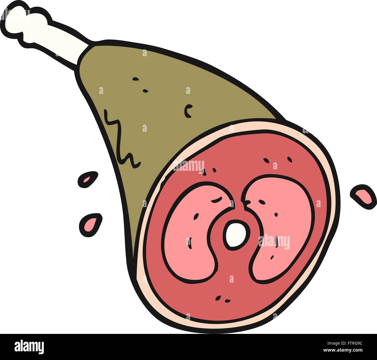 Freehand drawn cartoon meat hi-res stock photography and images - Alamy